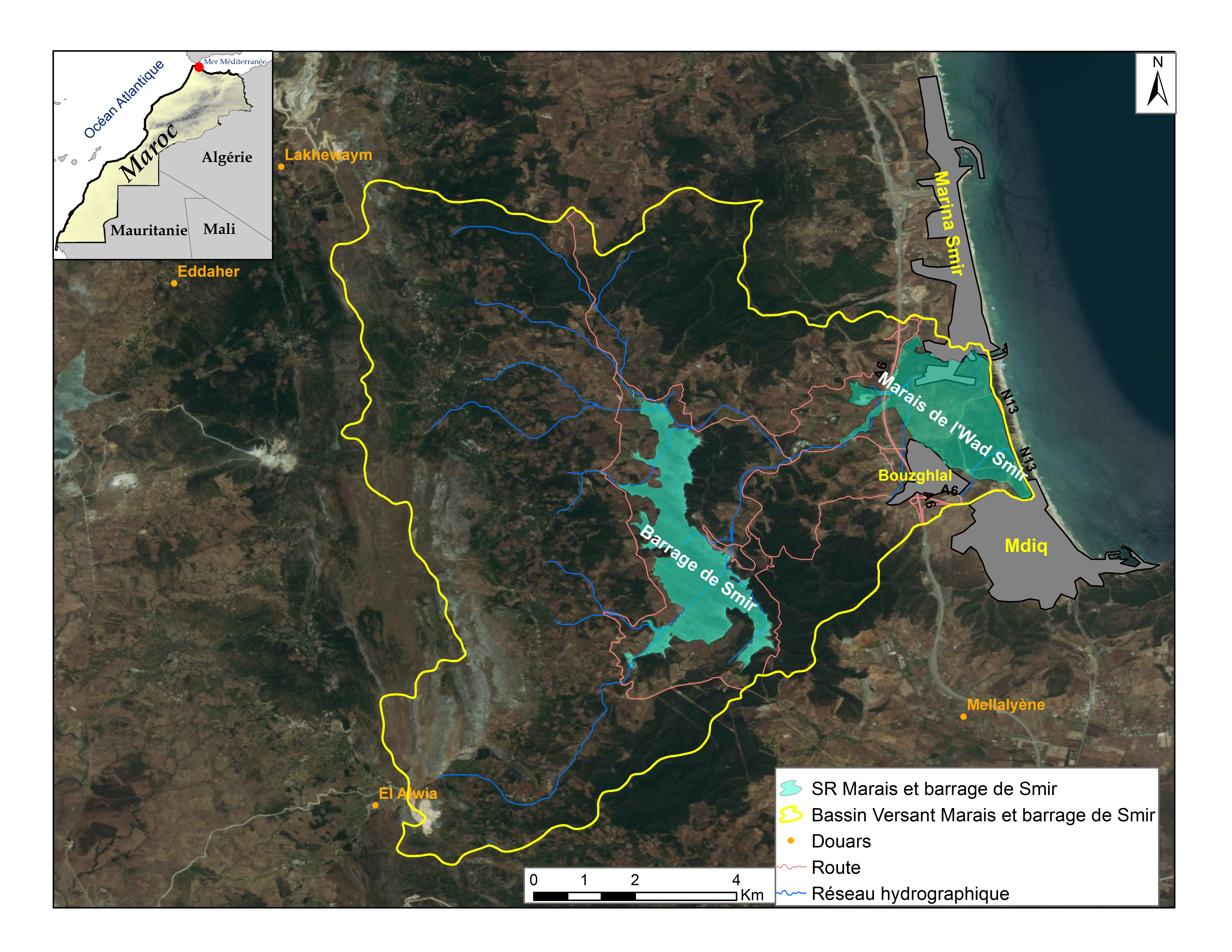 Lagune et barrage de Smir | Service d’information sur les Sites Ramsar